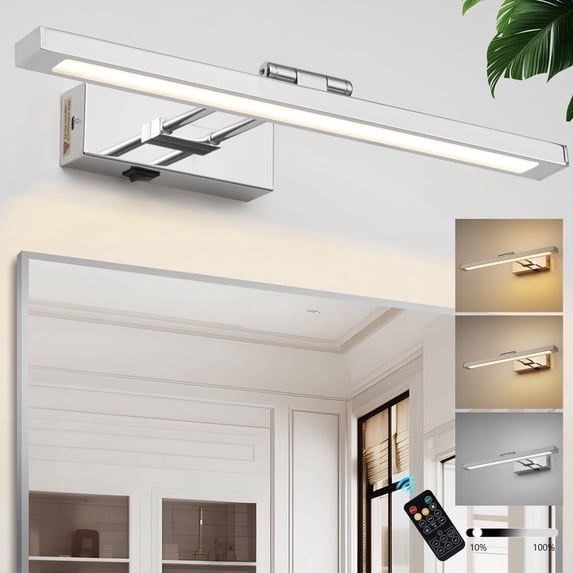 GCGAFUL Battery Operated LED Vanity Light, 5000mAh Rechargeable ...