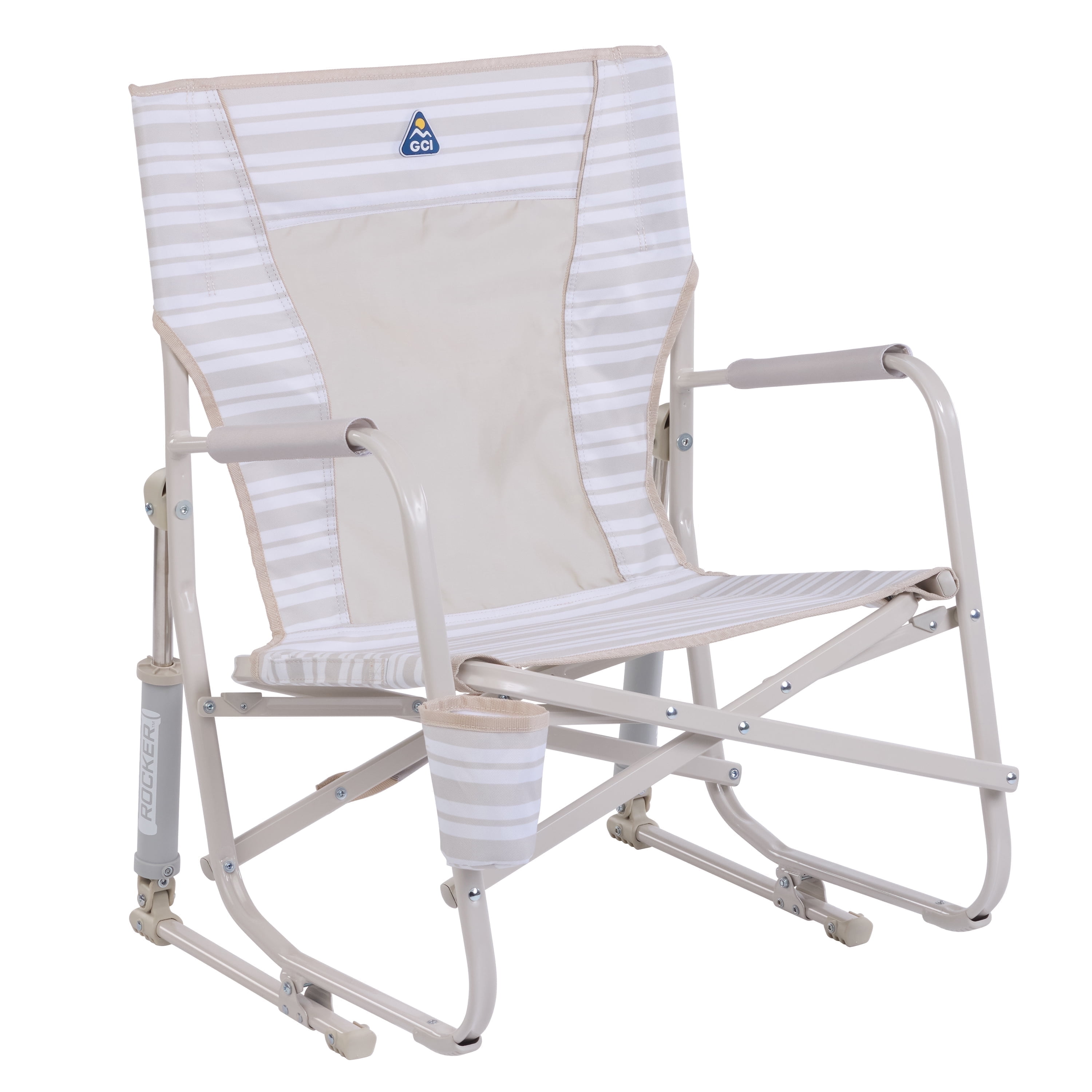 GCI Outdoor Beach Rocker Foldable Low Profile Rocking Beach Chair ...