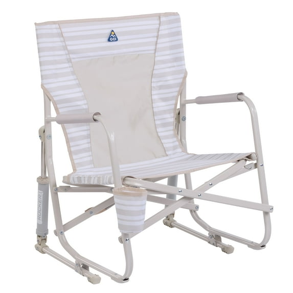 GCI Outdoor Beach Rocker Foldable Low Profile Rocking Beach Chair ...