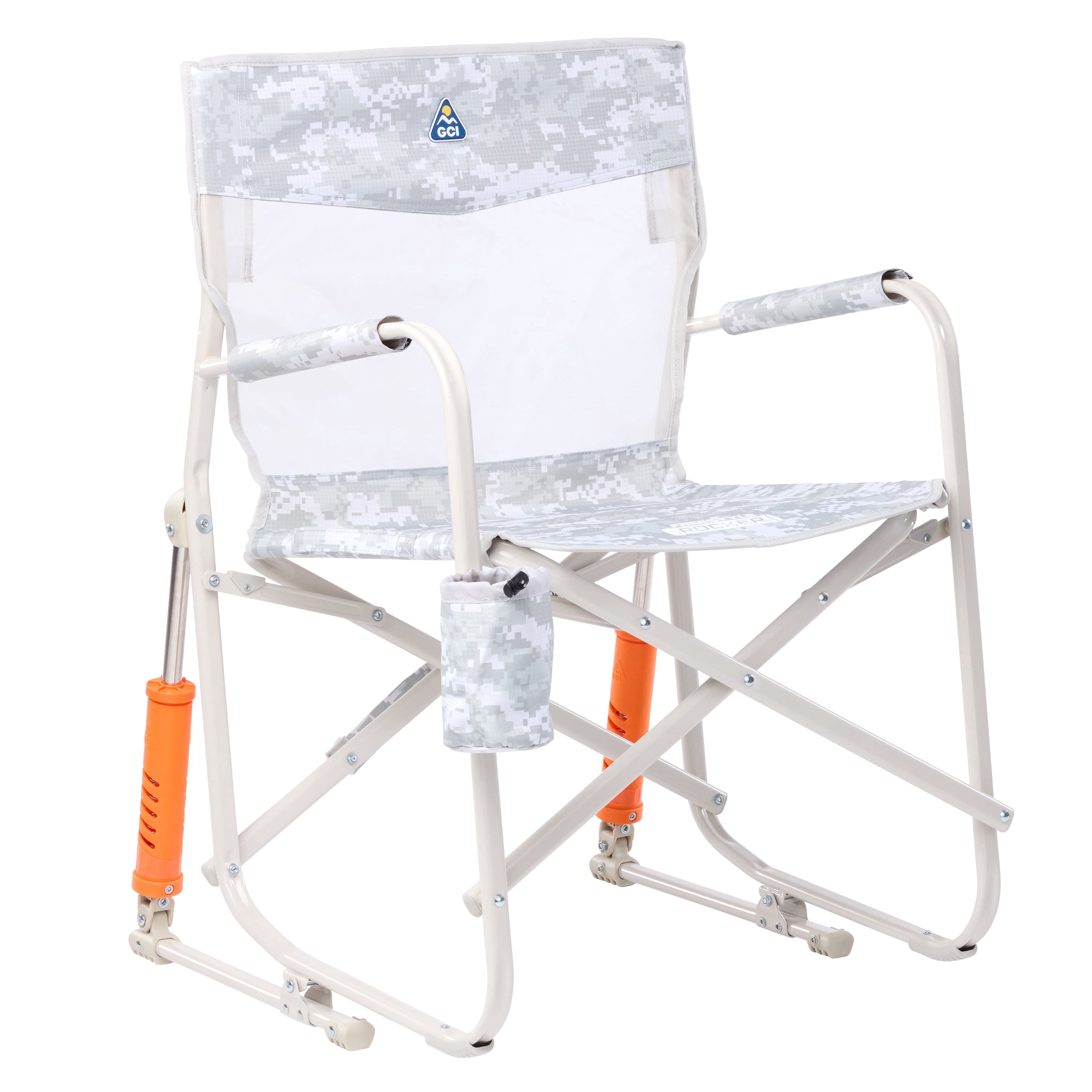 GCI Outdoor Freestyle Rocker Elite Folding Rocking Camping Chair, Snow ...