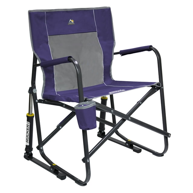 GCI Outdoor Freestyle Rocker Foldable Rocking Camp Chair, Purple ...