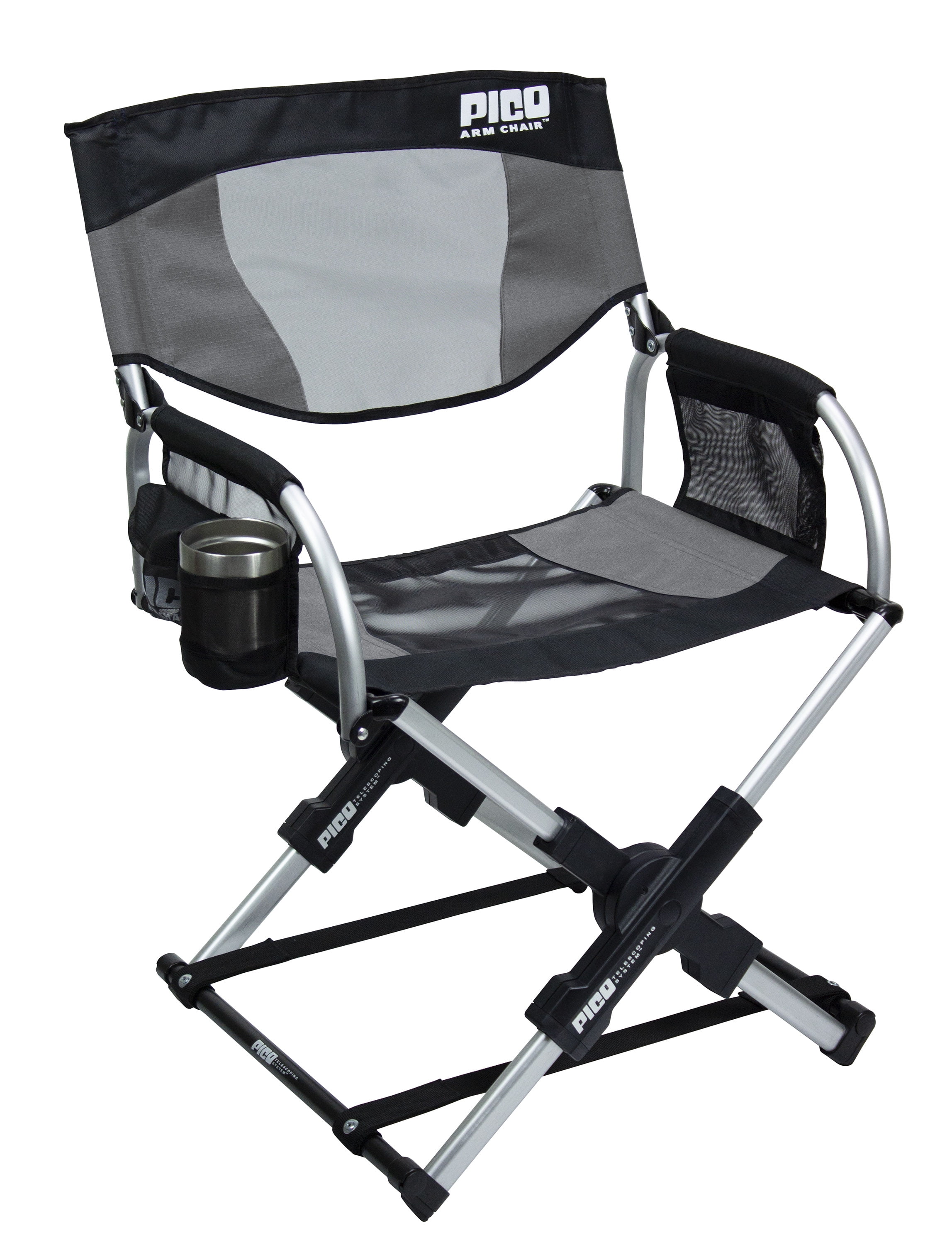 GCI Outdoor Pico Adult Arm Chair, Foldable Director's Camping Seat ...