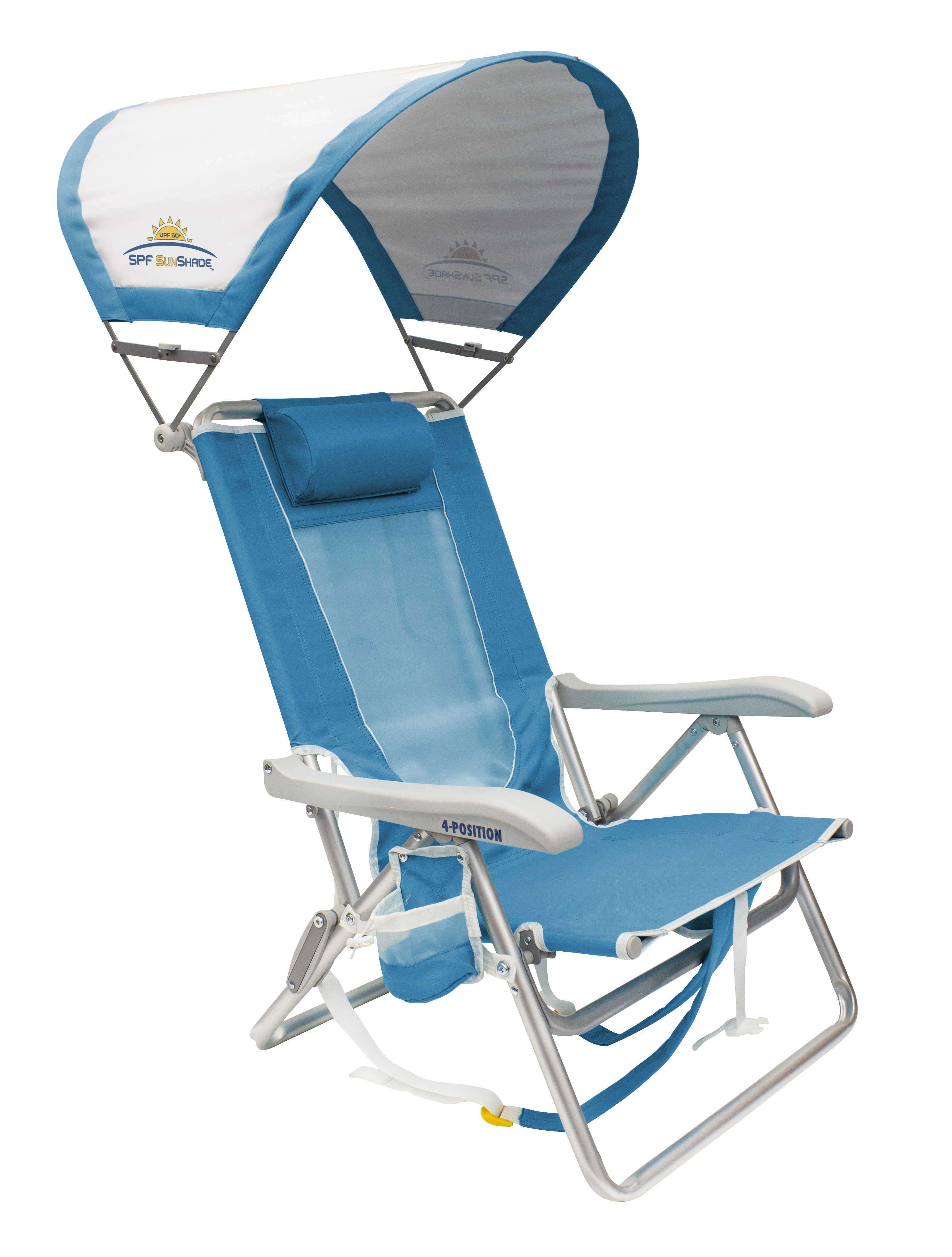 iMountek Portable Foldable Beach Canopy Chair - Sun Protection Camping ...