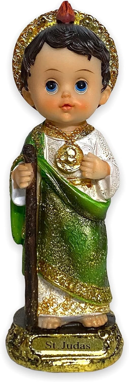 GCK St Jude Baby Face 8'' Inch Statue Figurine Imagen Estatua San Judas ...