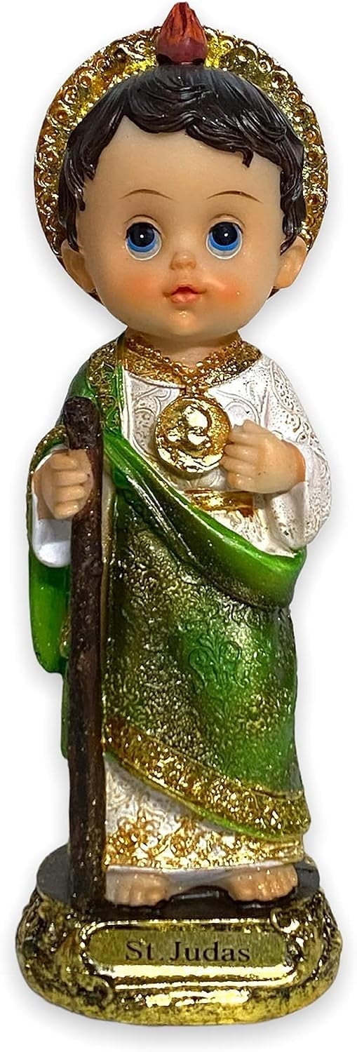 GCK St Jude Baby Face 8'' Inch Statue Figurine Imagen Estatua San Judas ...