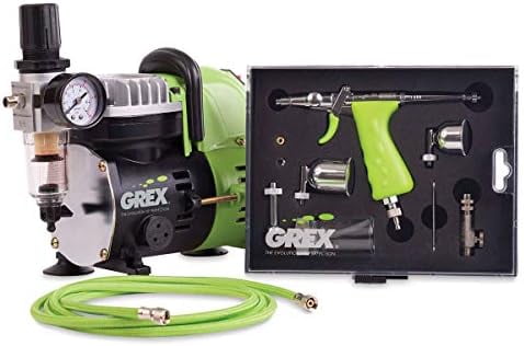 GCK02 Airbrush Combo Kit with Tritium.TS3 Airbrush, AC1810-A Compressor ...