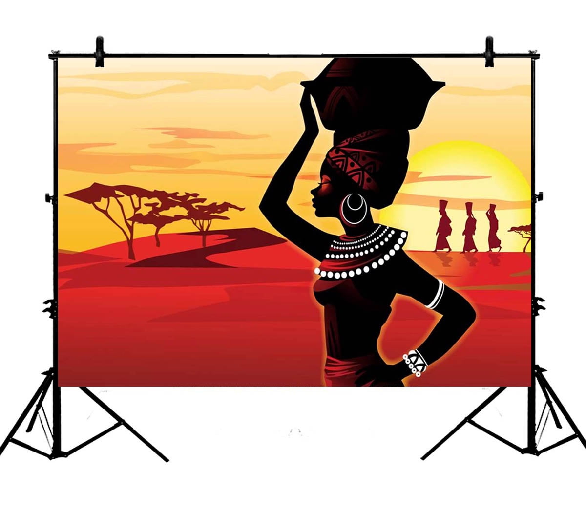GCKG 7x5ft African Woman Photography Backdrop,African Woman Polyester ...