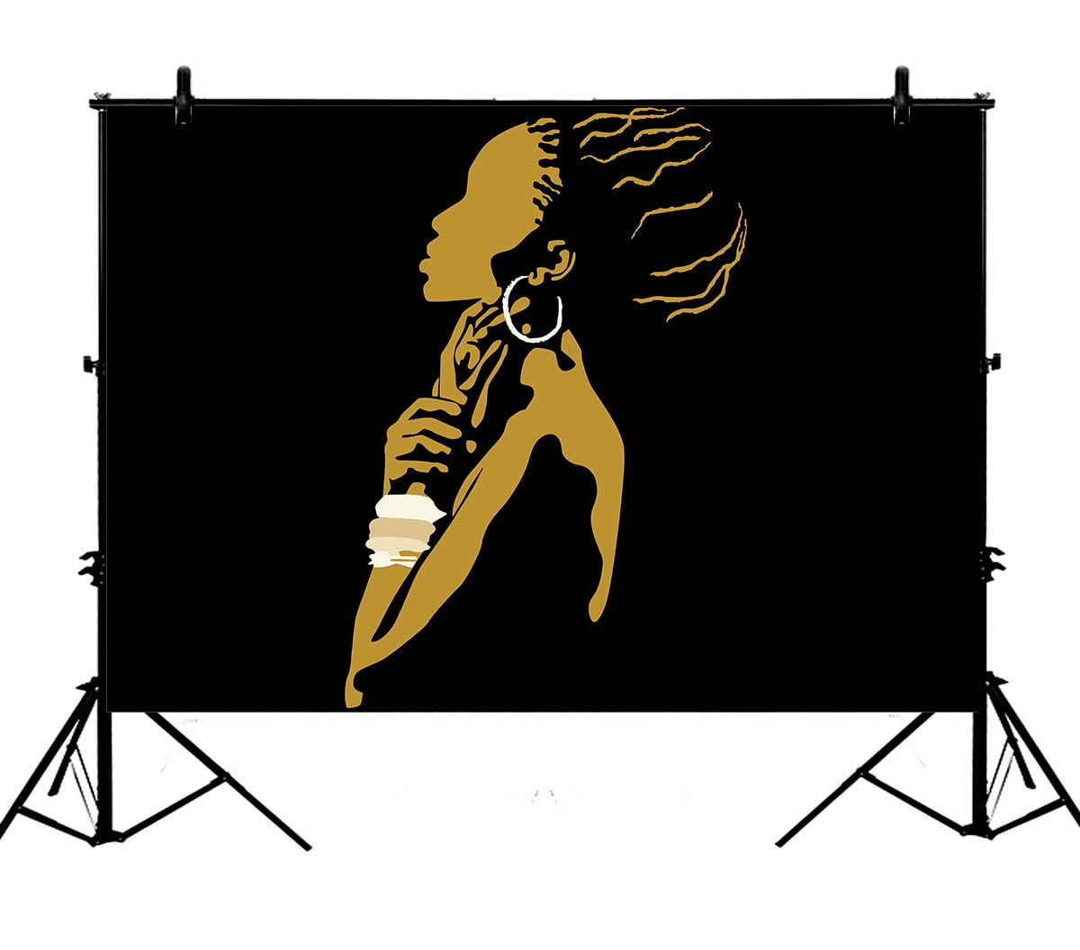 GCKG 7x5ft African Woman Polyester Photography Backdrop Studio Photo ...