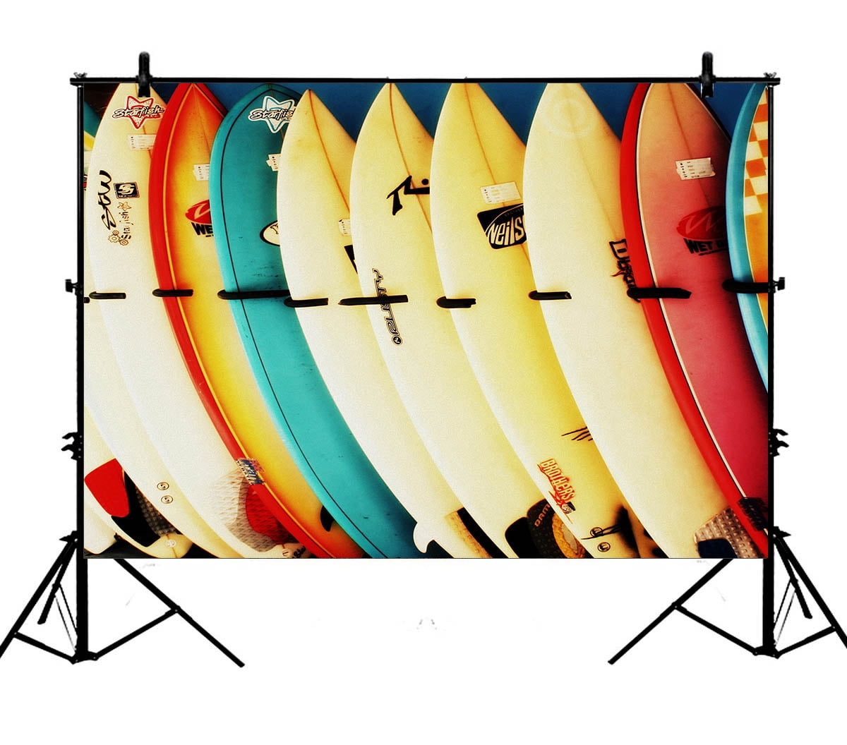 GCKG 7x5ft Colorful Surfboard Polyester Photography Backdrop Studio ...