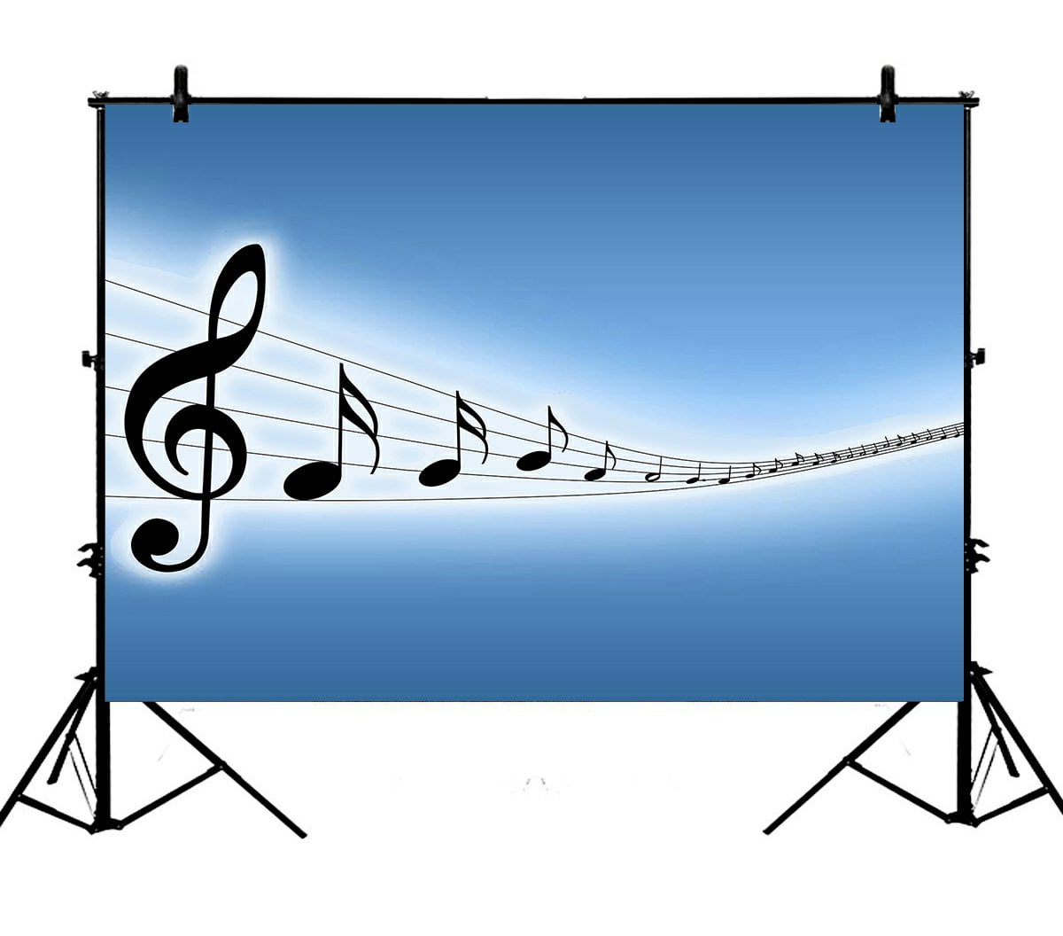 GCKG 7x5ft Lovely Melody Music Notes Polyester Photography Backdrop ...