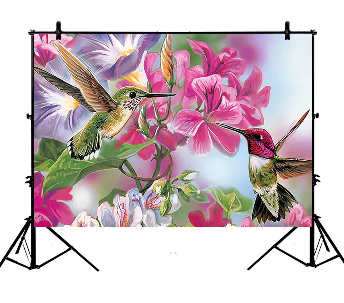 GCKG 7x5ft Novelty Hummingbird Polyester Photography Backdrop Studio ...