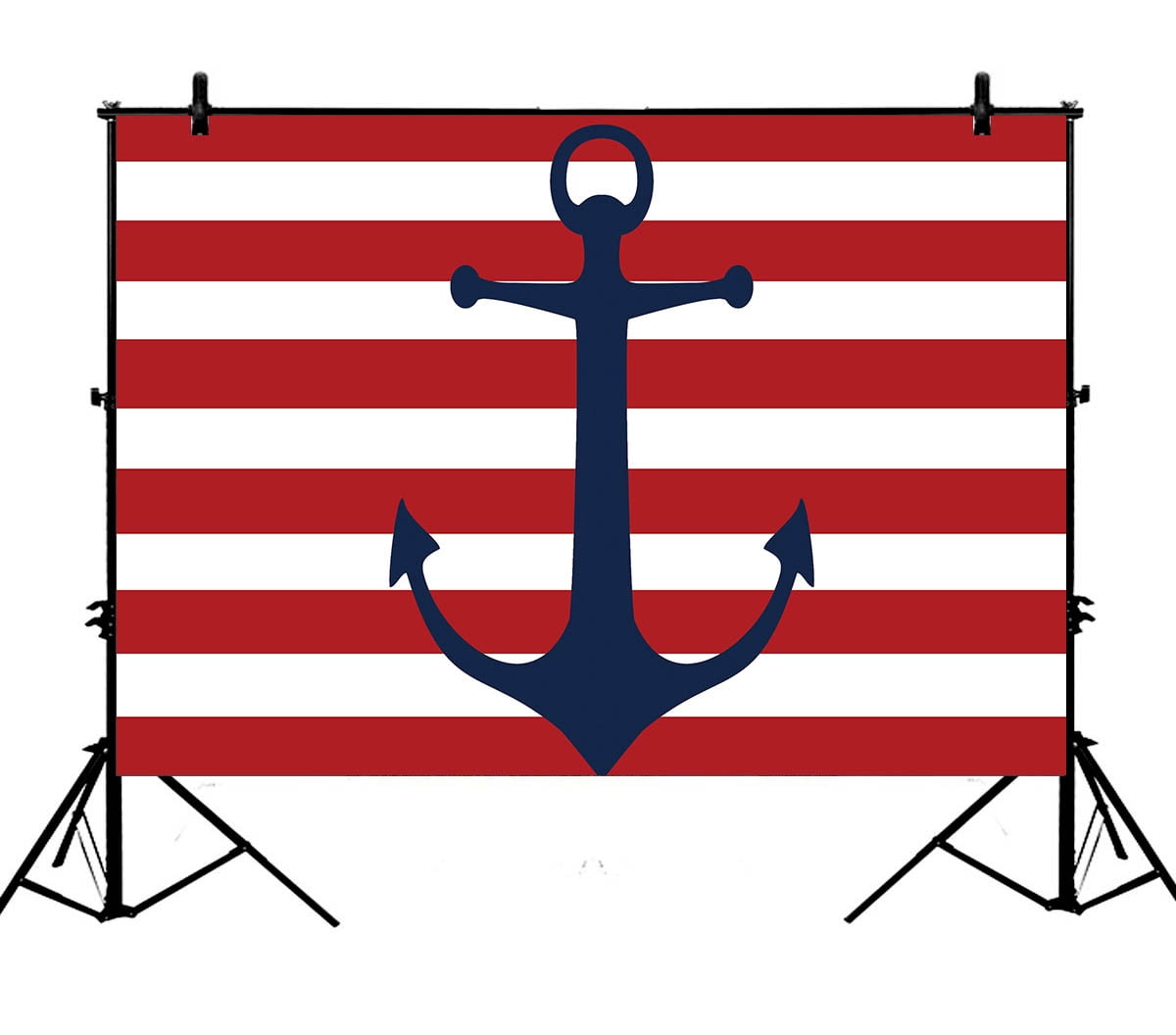 GCKG 7x5ft Red Anchor Photography Backdrop,Red Anchor Polyester ...