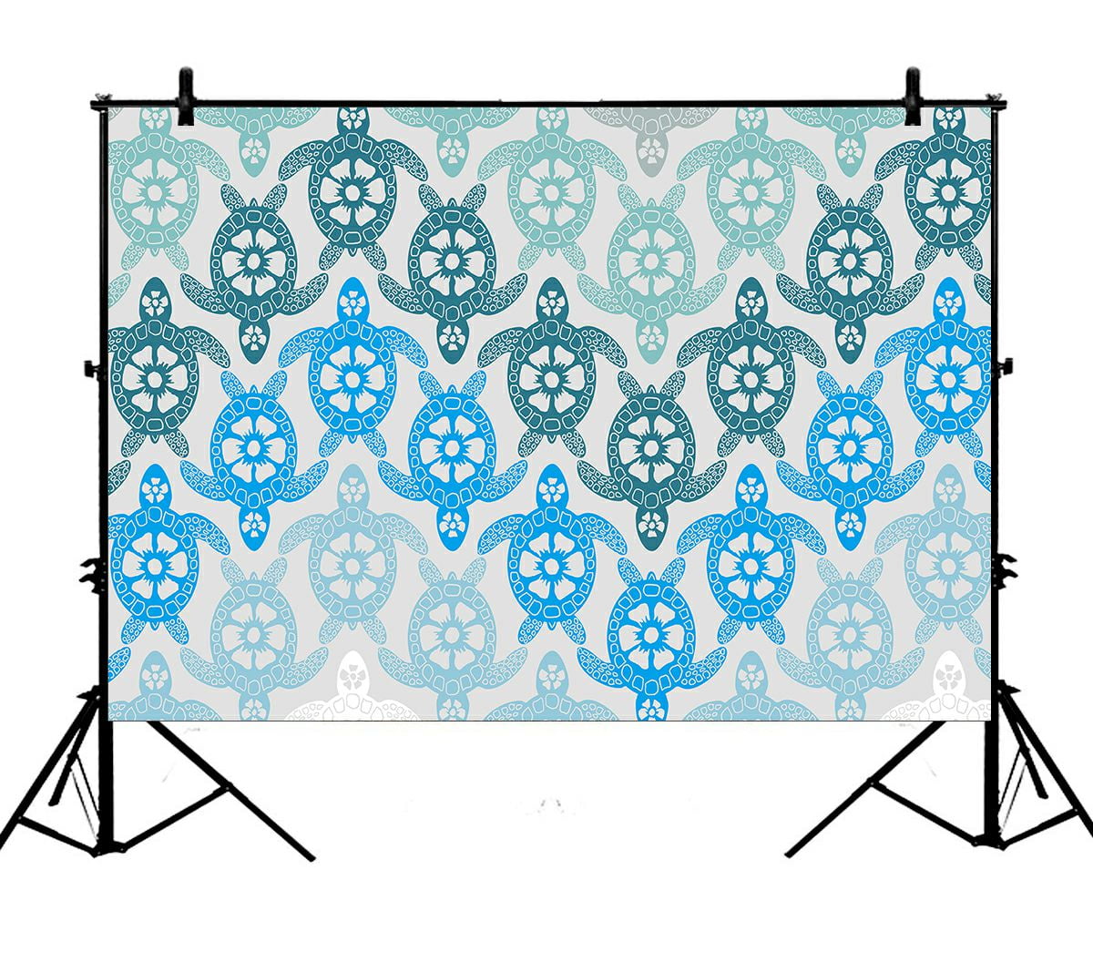 GCKG 7x5ft light blue little Sea Turtle Polyester Photography Backdrop ...