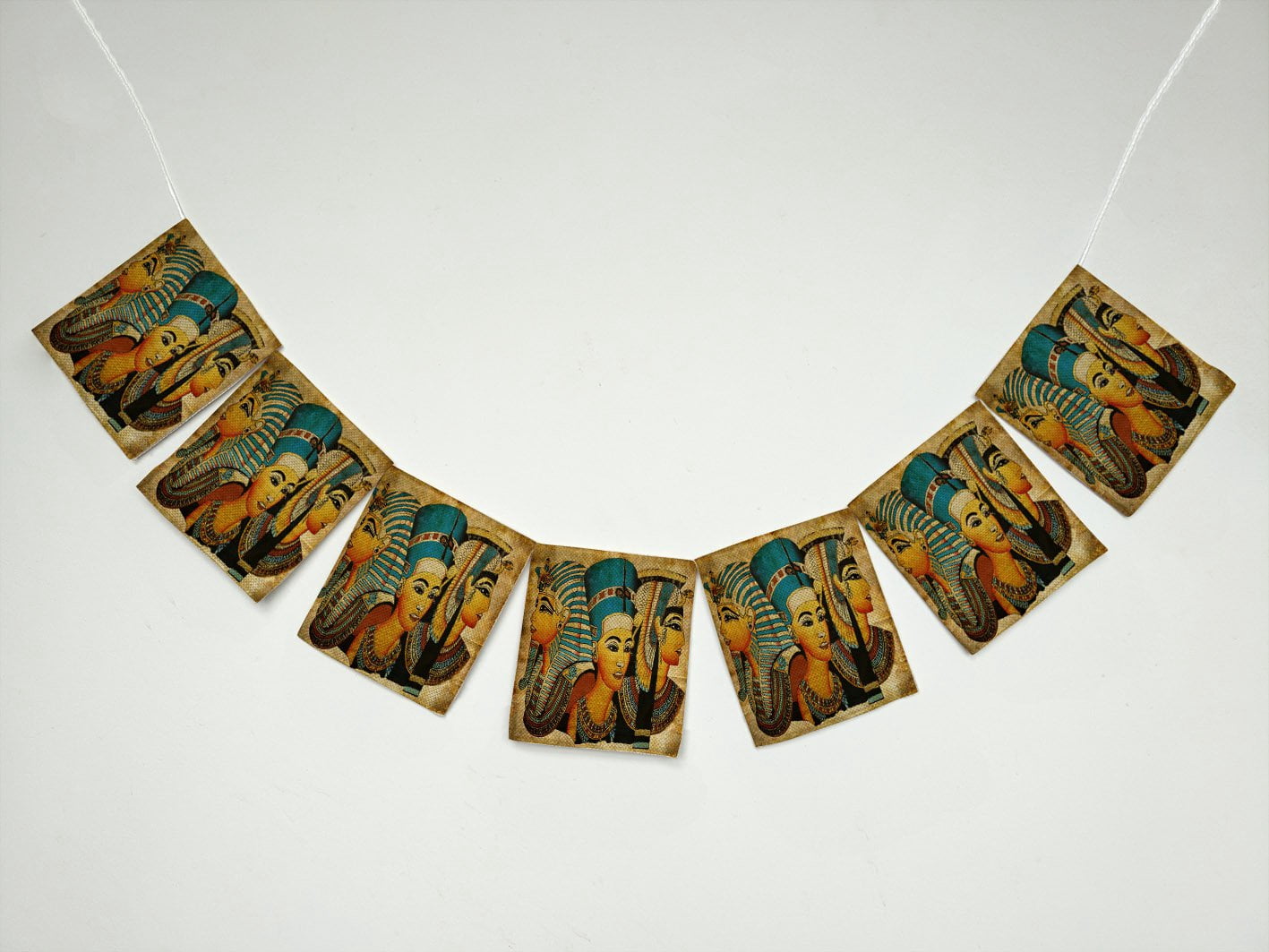 GCKG African Design Ancient Egyptian Parchment Artwork Banner Bunting ...