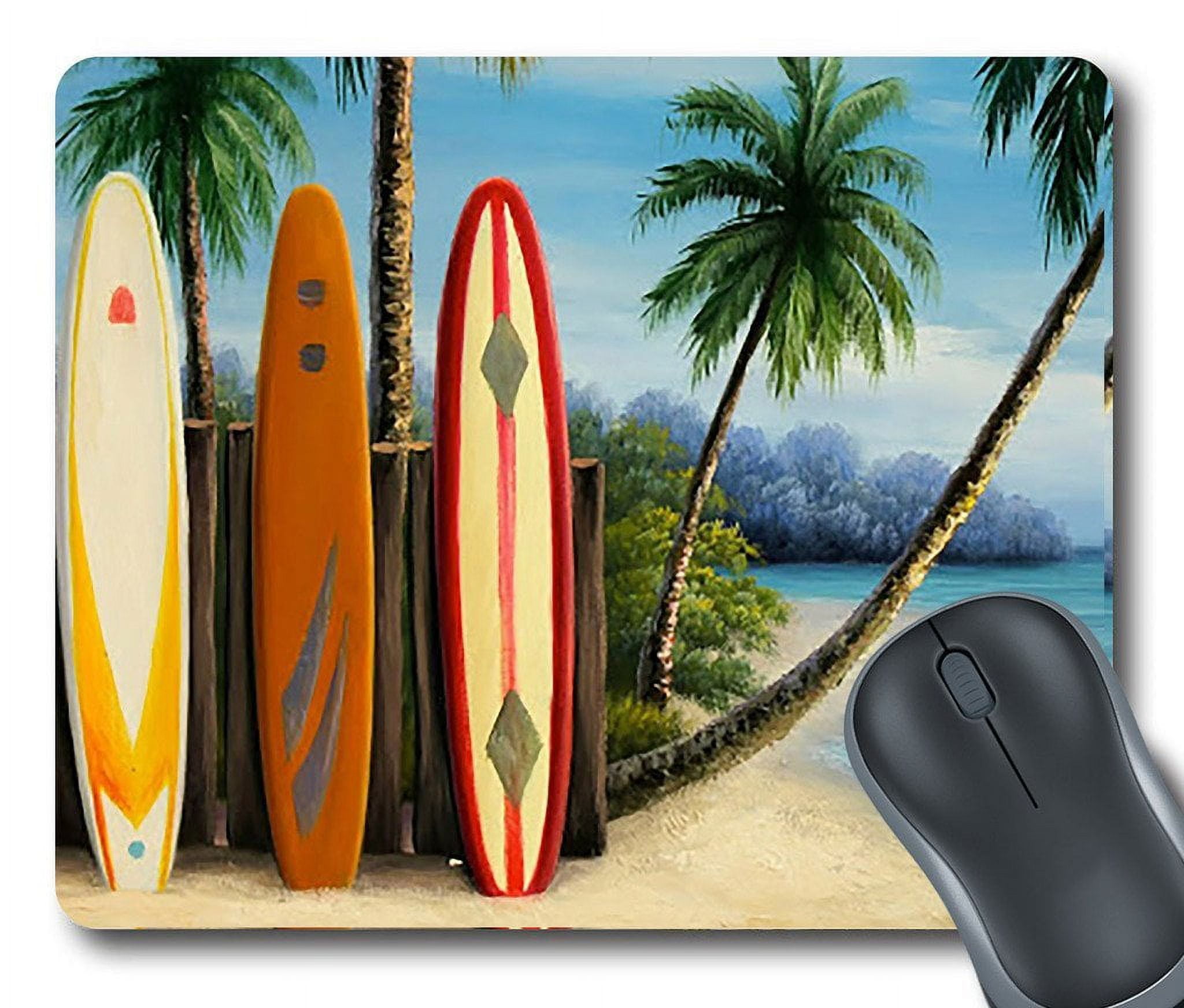 GCKG Amazing Surfboards Mouse Pad Personalized Unique Rectangle Gaming ...