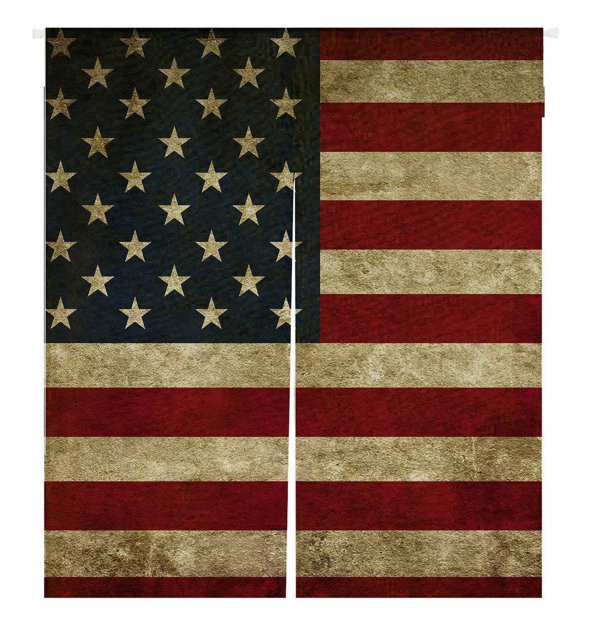 GCKG American Flag Japanese Noren Curtain,American Flag Doorway Curtain ...