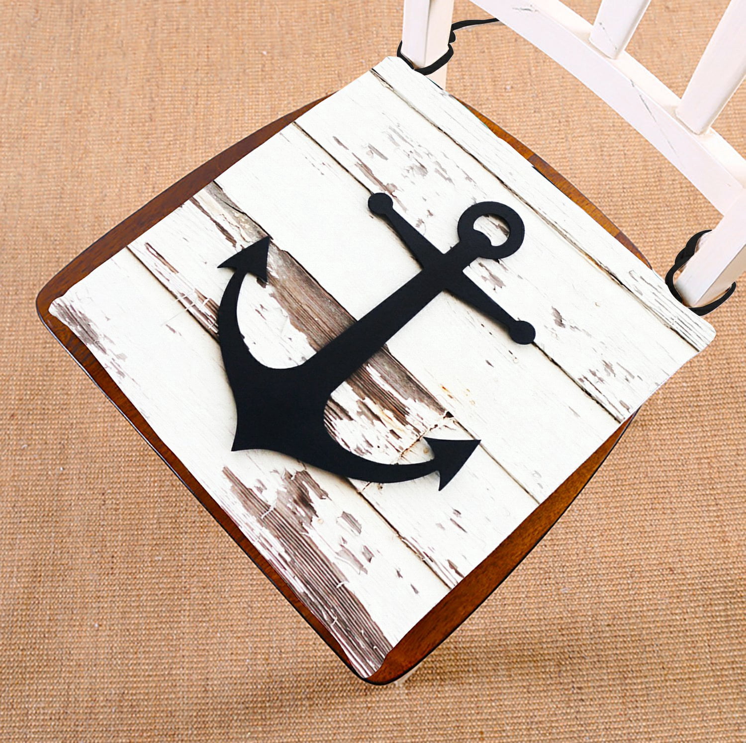 GCKG Anchor On Faux Wood Chair Pad Seat Cushion Chair Cushion Floor ...