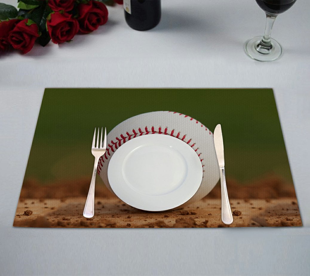 GCKG Baseball Sports Placemat 12x18 inches Set of 2 - Walmart.com