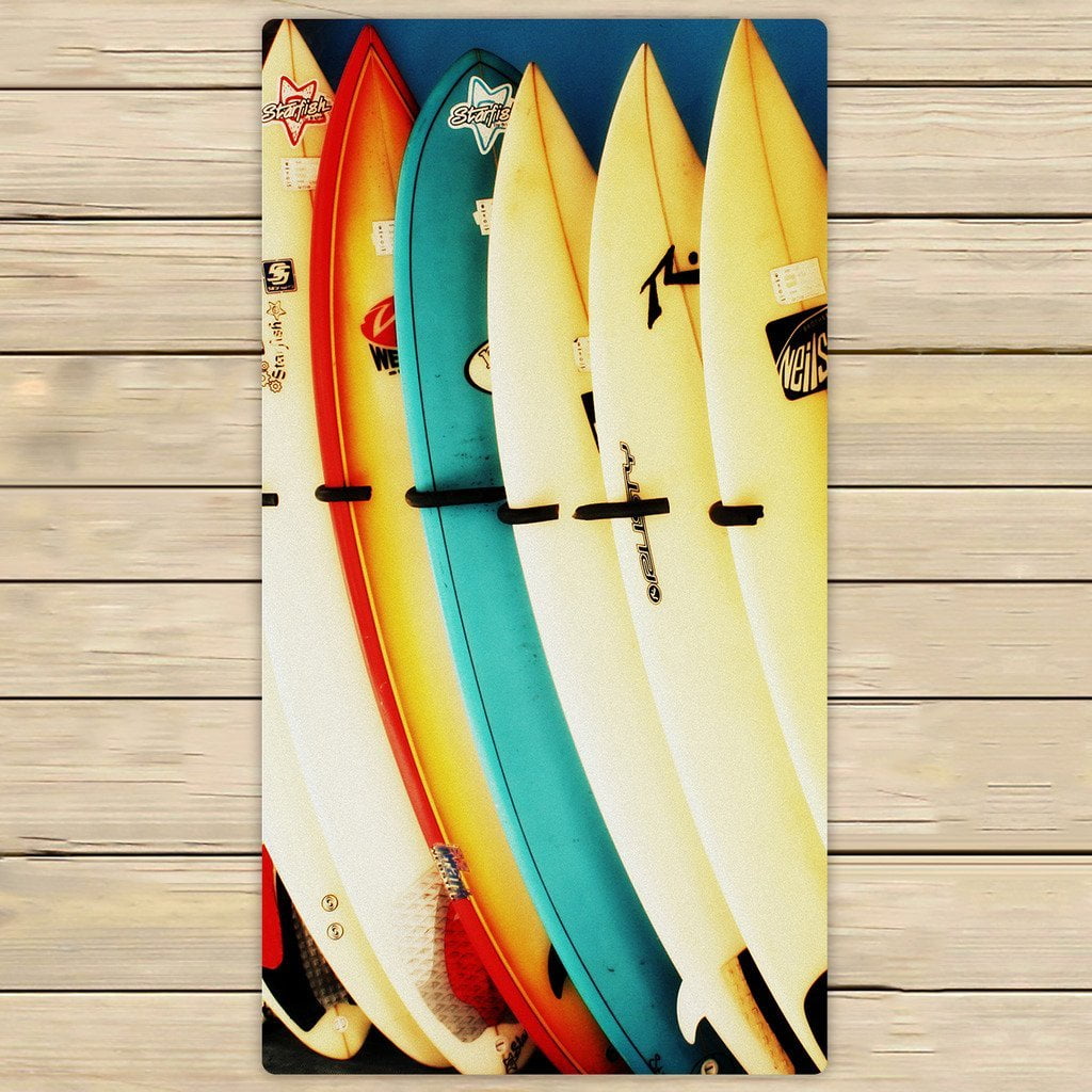 GCKG Colorful Surfboard Hand Towel,Spa Towel,Beach Bath Towels,Bathroom ...