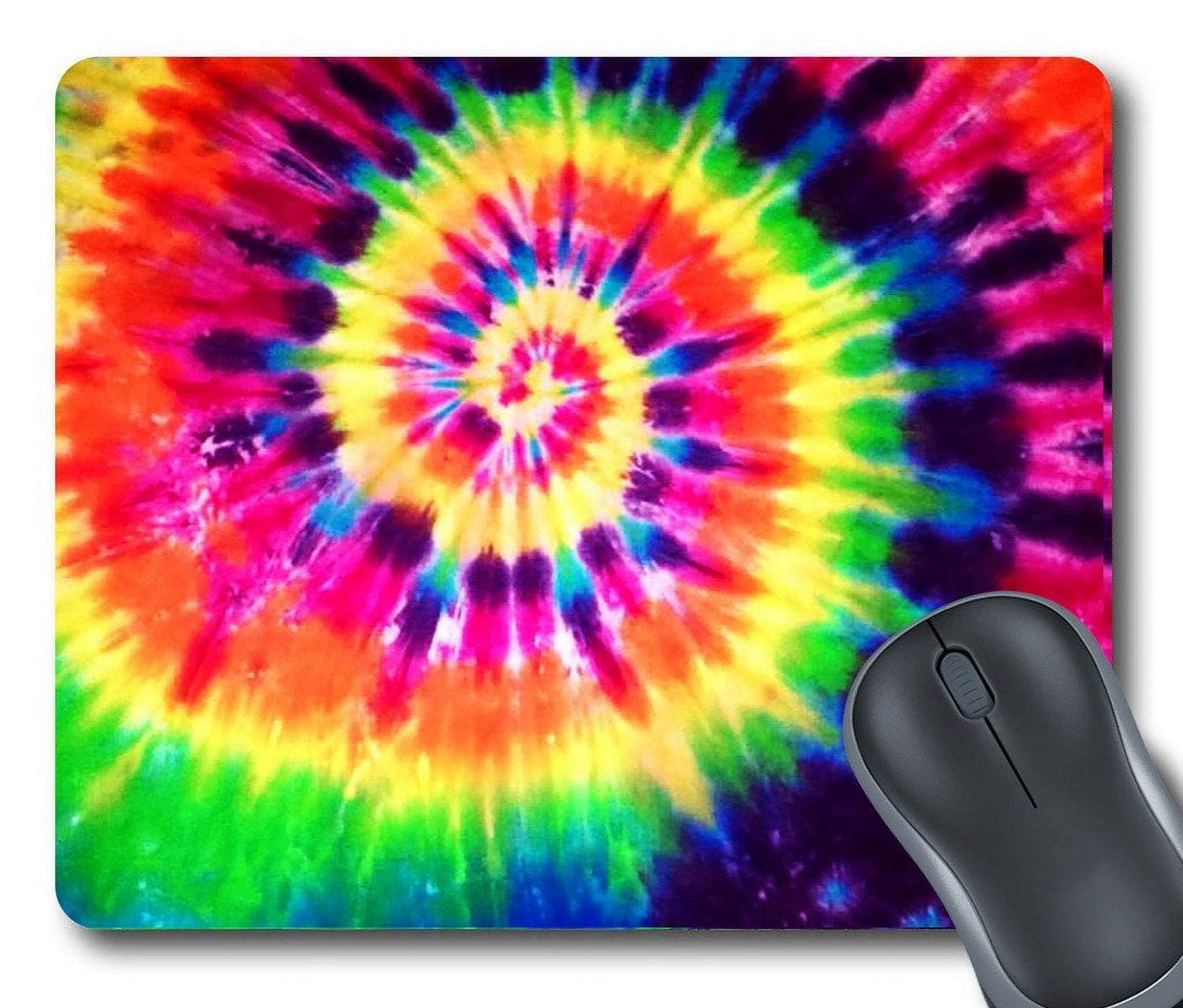 GCKG Colorful Tie Dye Mouse Pad Personalized Unique Rectangle Gaming ...