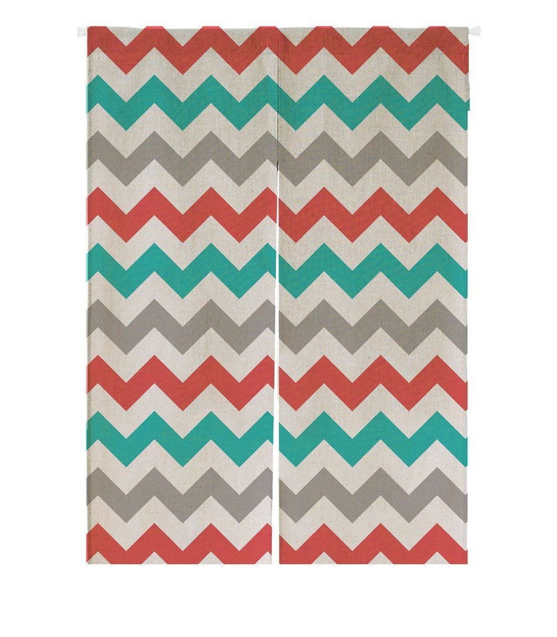 GCKG Coral,Light Green,Gray and White Chevron Zig Zag Pattern Japanese ...