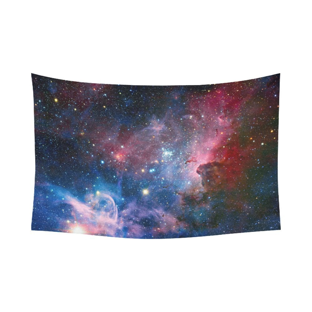 GCKG Galaxy Nebula Outer Space Constellation Tapestry Horizontal Wall ...