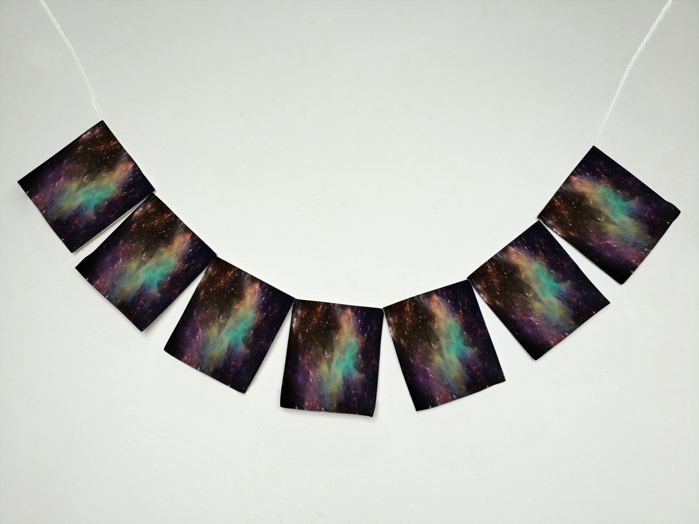 GCKG Galaxy Space Nebula Universe Space Banner Bunting Garland Flag ...