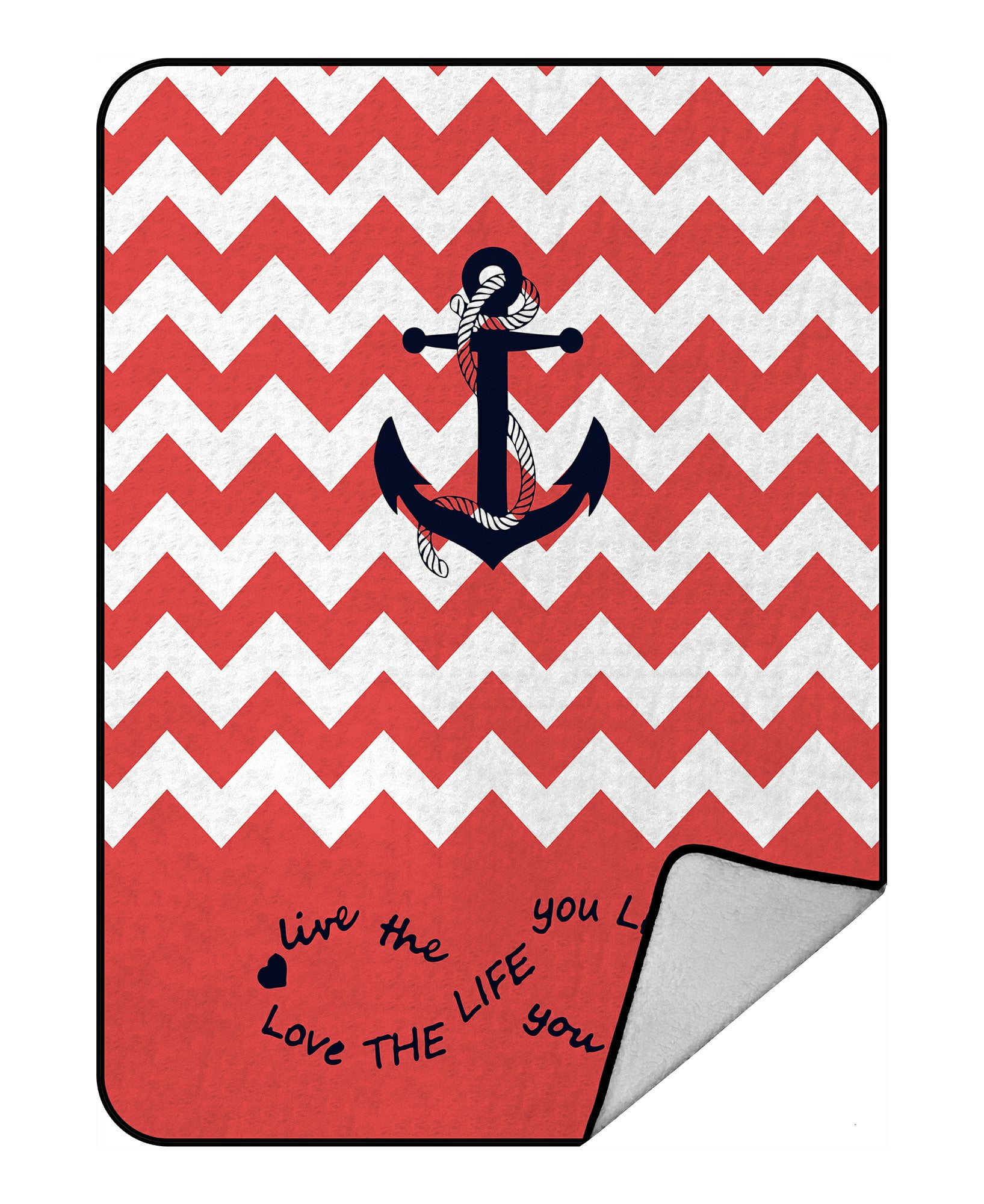 GCKG Live the Life You Love, Love the Life You Live.Coral And White ...