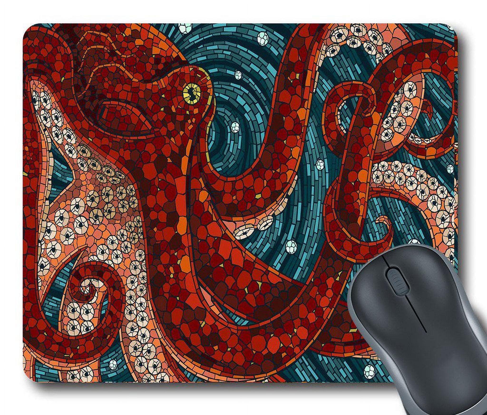 GCKG Ocean Octopus Mouse Pad Personalized Unique Rectangle Gaming ...