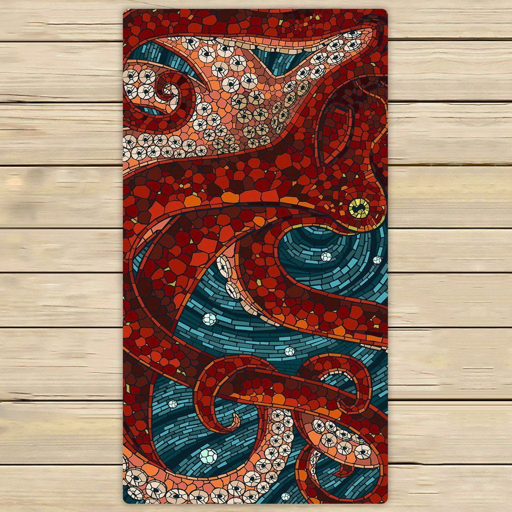 GCKG Ocean Octopus Towels,Ocean Octopus Beach Bath Towels Bathroom Body ...