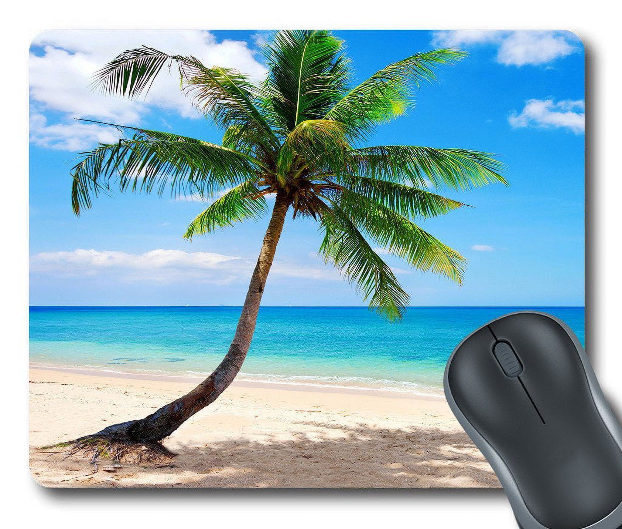 GCKG Palm Emerald Ocean Tropical Coast Beach Sea Mouse Pad Personalized ...