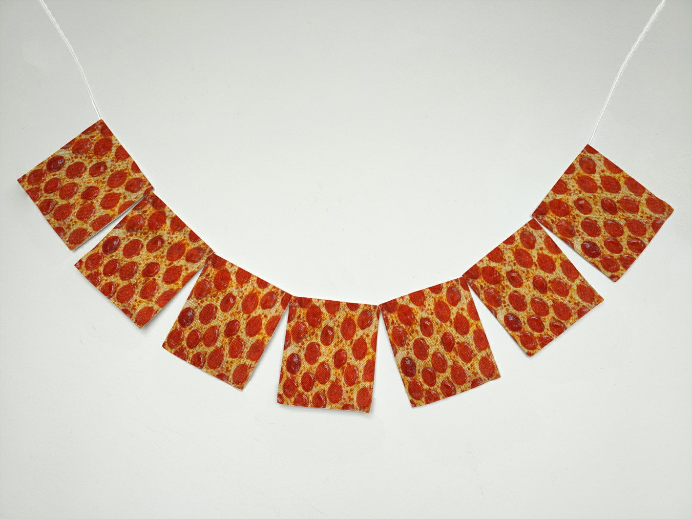 GCKG Pizza Italian Classic Pepperoni Pizza Banner Bunting Garland Flag ...