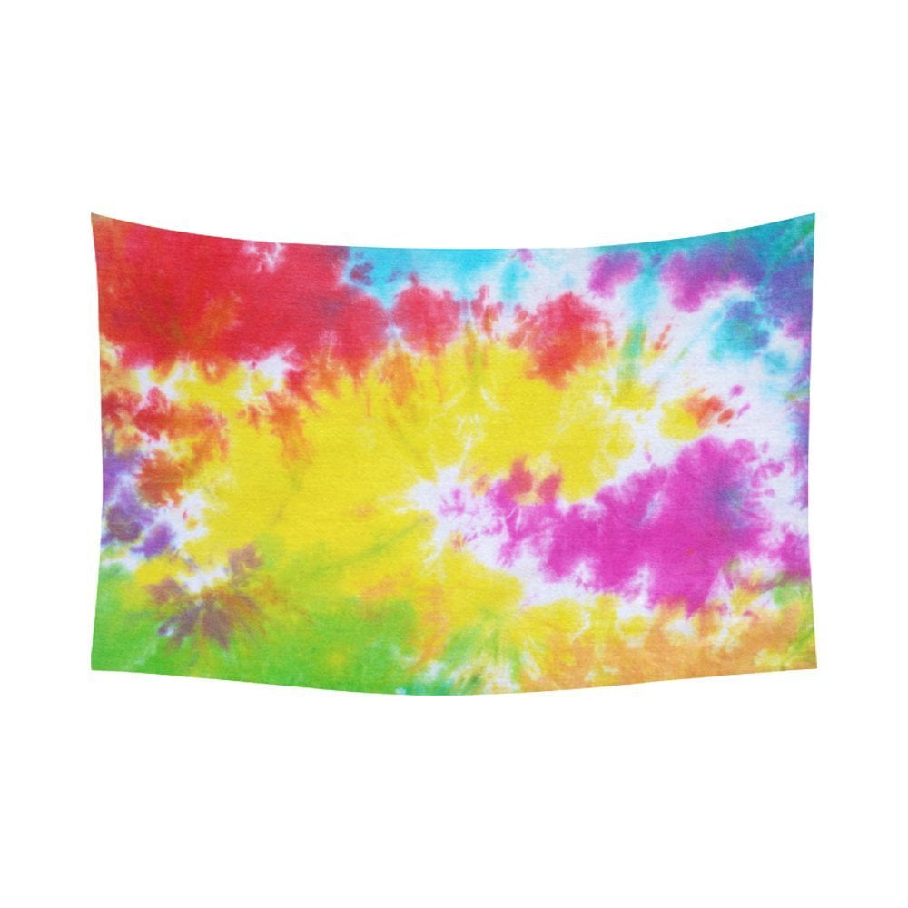 GCKG Trippy Colorful Tie Dye Psychedelic Tapestry Horizontal Wall ...