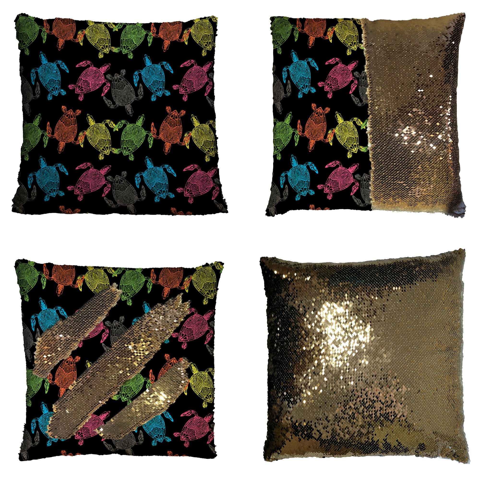 GCKG Underwater World Tortoise Pillowcase, Sea Turtle Turtles Ocean ...