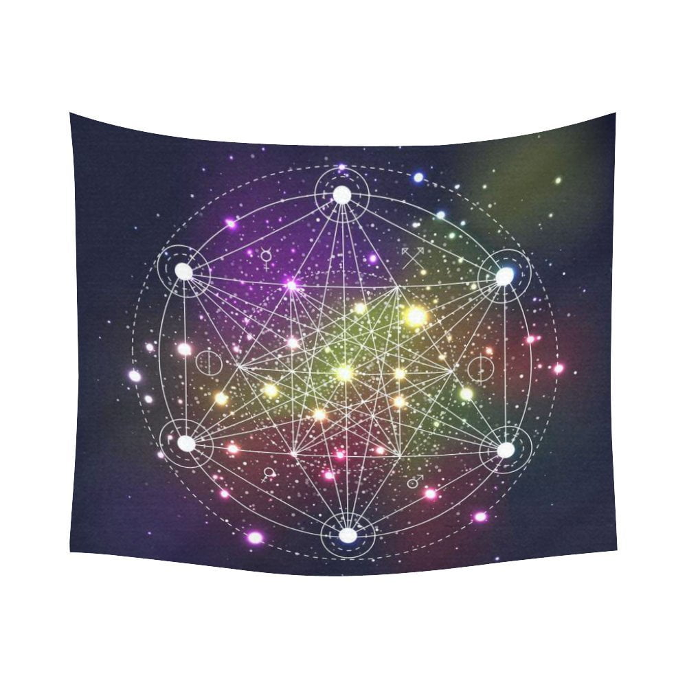 GCKG Universe Space Sacred Geometry Tapestry Horizontal Wall Hanging ...
