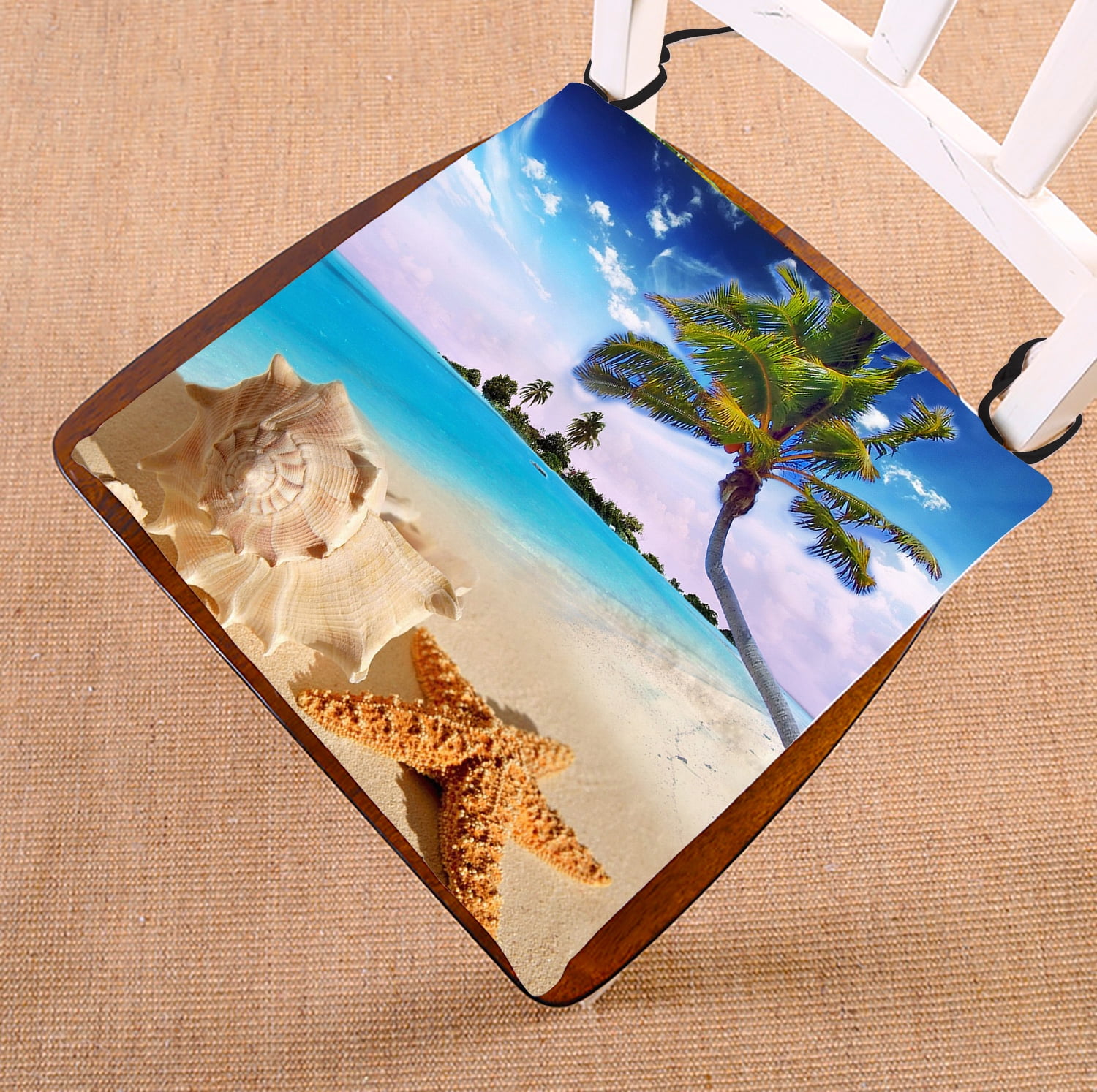 GCKG starfish sea star summer beach tropical sea life palm tree conch ...