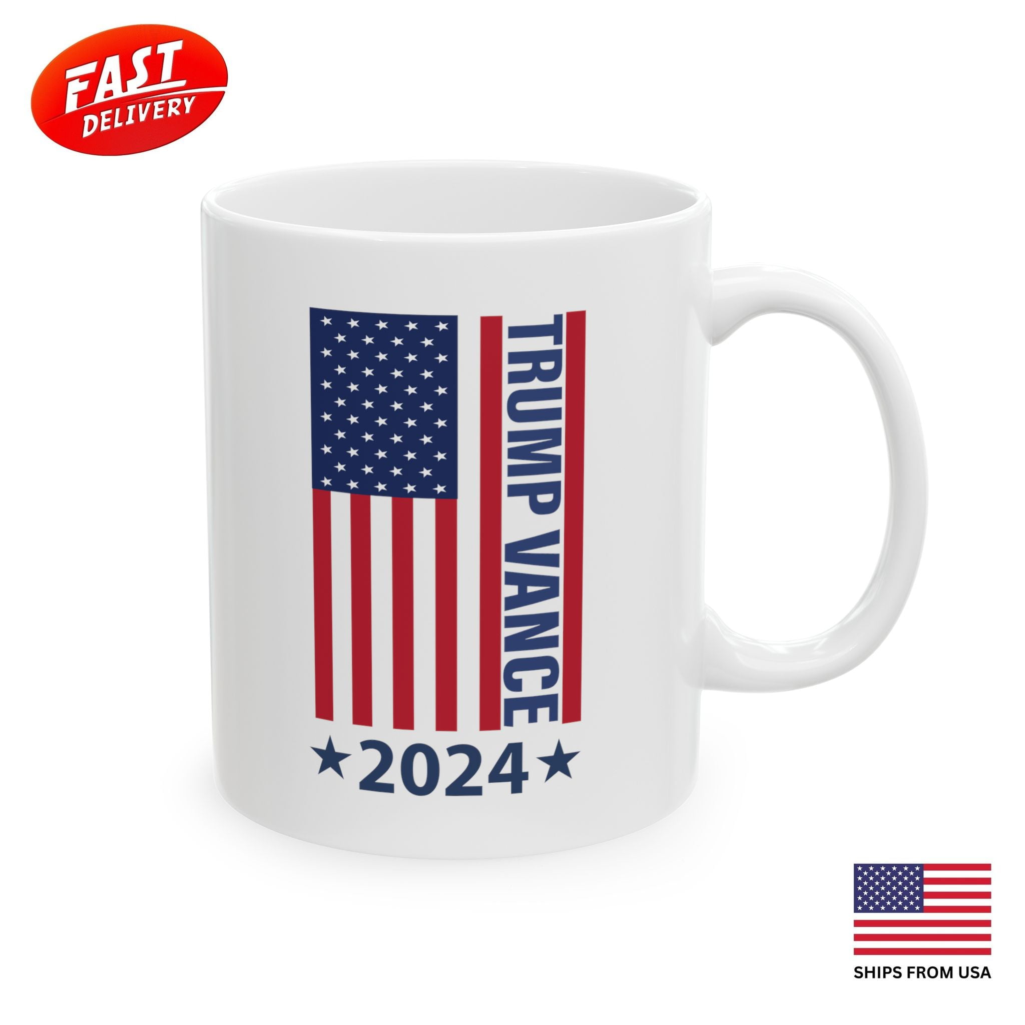 GCO Donald Trump Vance 2024 Coffee MAGA 11oz White Ceramic Cup ...