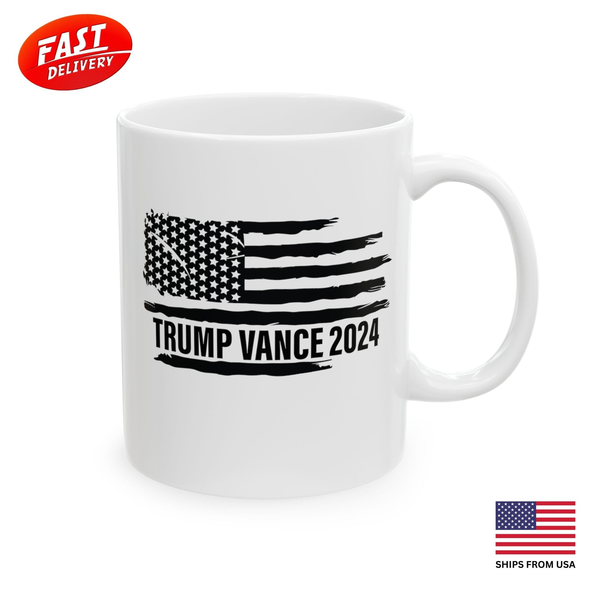 GCO Donald Trump Vance 2024 Coffee Mug MAGA 11oz White Ceramic Cup ...