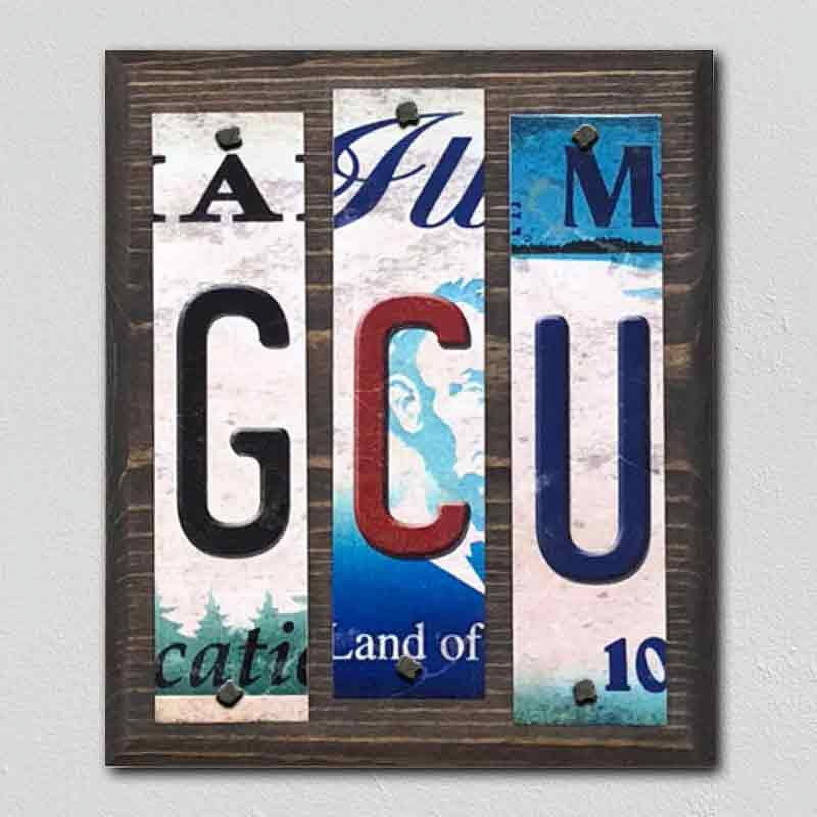 GCU License Plate Tag Strips Novelty Wood Signs WS-232 8" x ".." Strip ...