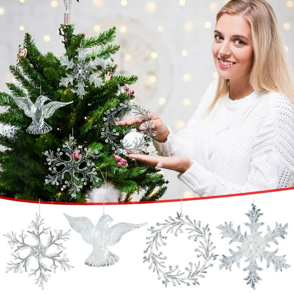 GCVIZUSO Christmas Decorations Indoor Clearance! Christmas Tree Hanging ...