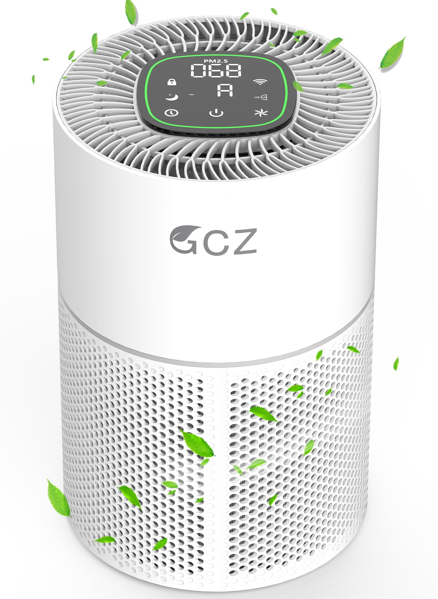 GCZ Air Purifiers for Allergies and Asthma, up to 1900 Sq.ft WiFi Air ...