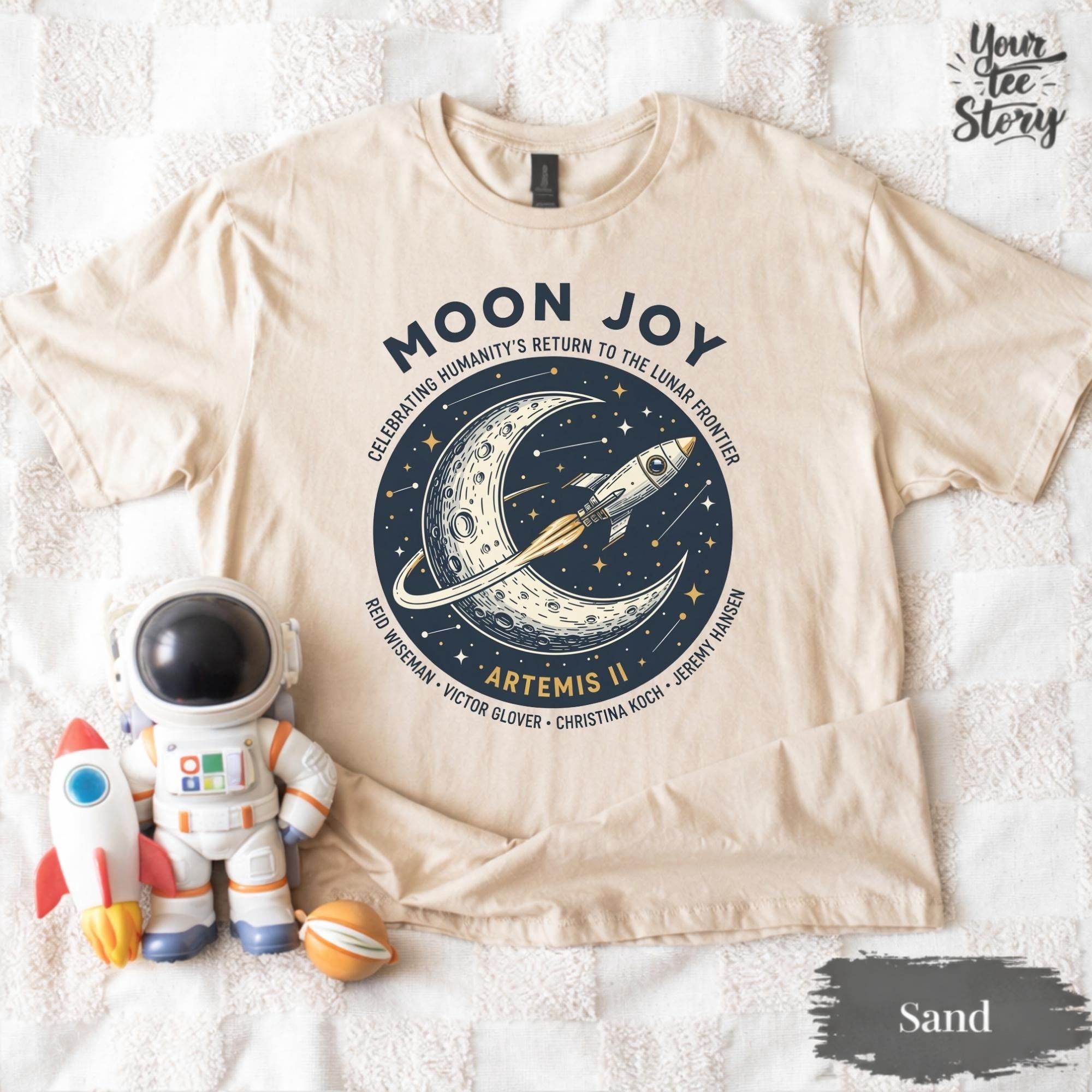 GD ART Moon Artemis II Shirt | Lunar Mission Tee | Crewed Moon Flyby ...