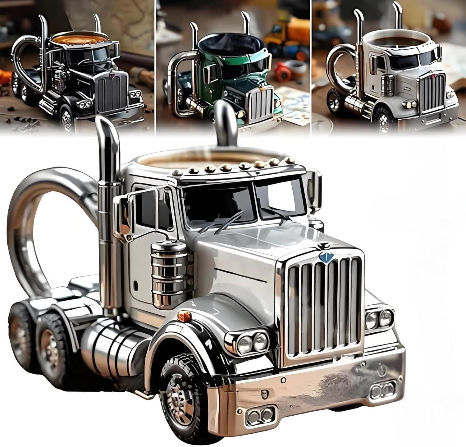 GD Semi-Truck Coffee Mugs, Unique Gift for Coffee and Truck Lovers ...