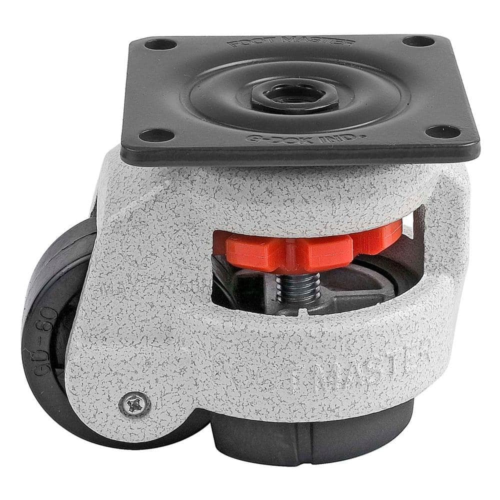 GD Series 2 in. Nylon Swivel Iconic Ivory Plate Mounted Leveling Caster ...
