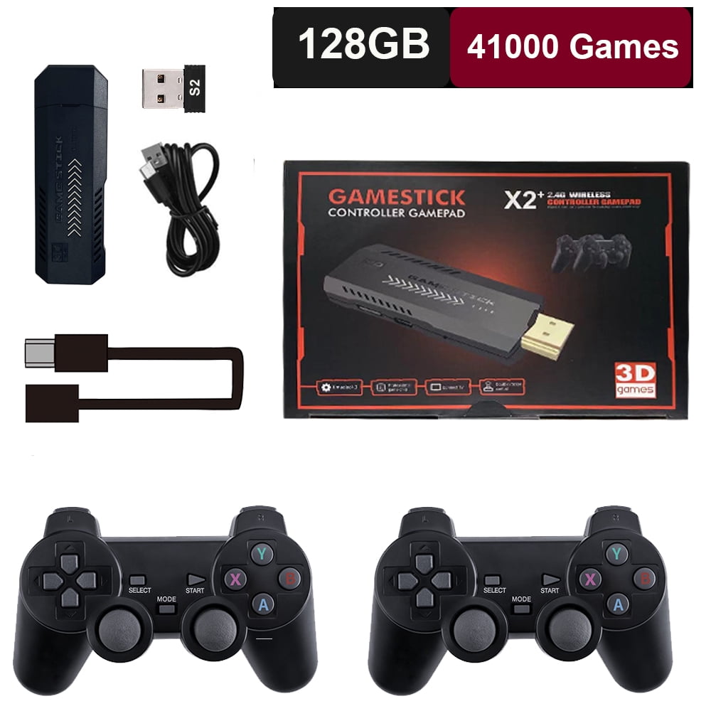 GD10 Plus Game Console 4K 3D X2 Plus Gaming HD Output TV Game play 2.4G ...
