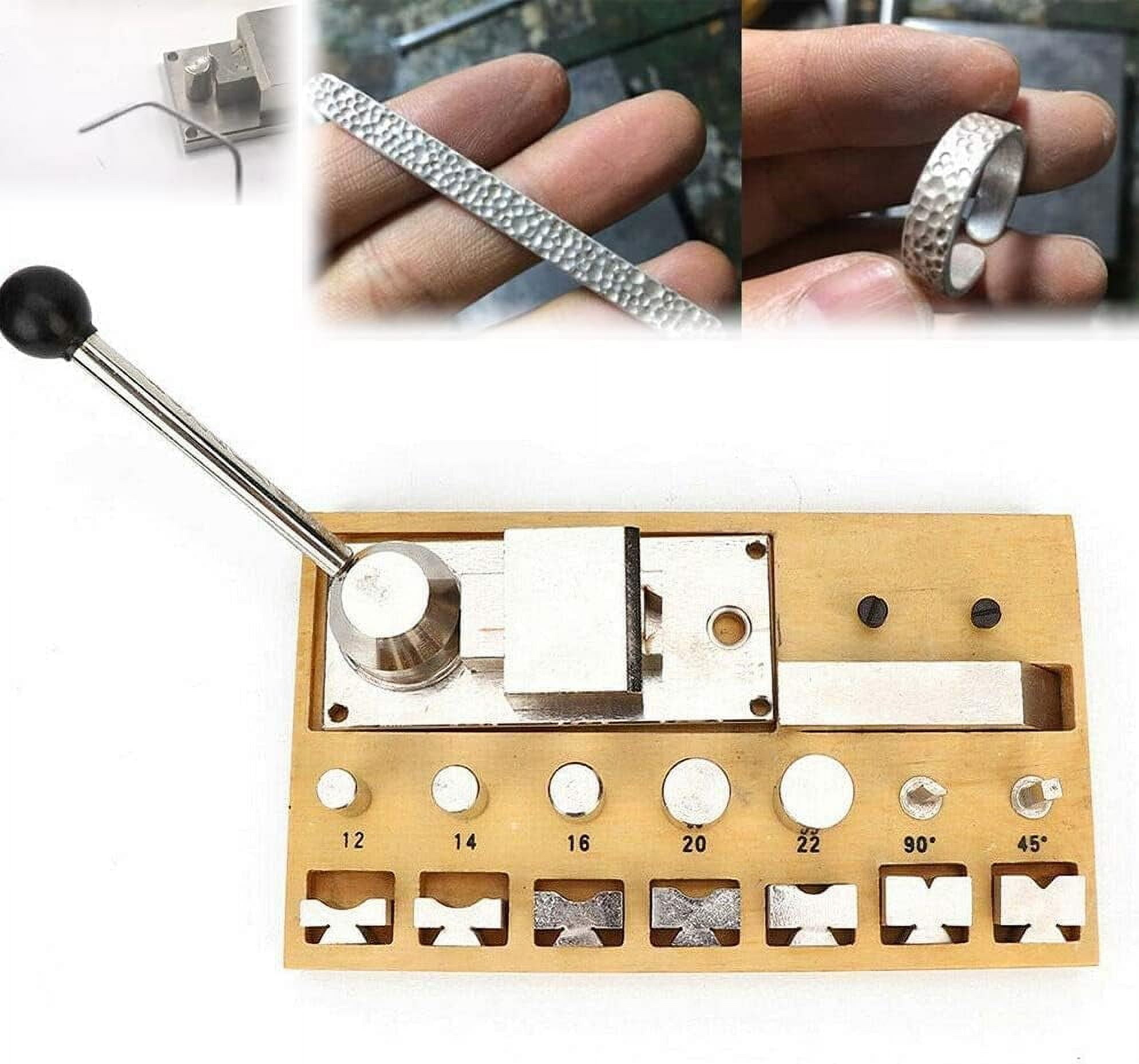 GDAE10 Jewellery Making Kit, Ring Bending Tools Set Earring Ring Bender ...