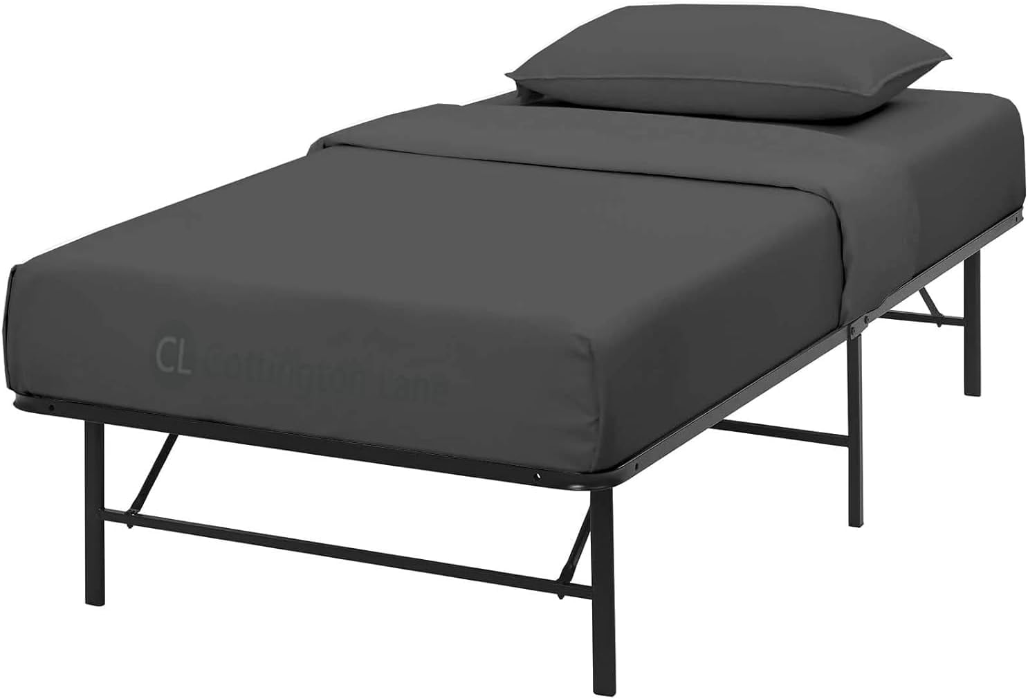 GDDPOD-4 Piece Cot Sheets Set 30" X 75" with 8 Inch Deep Pocket Dark ...