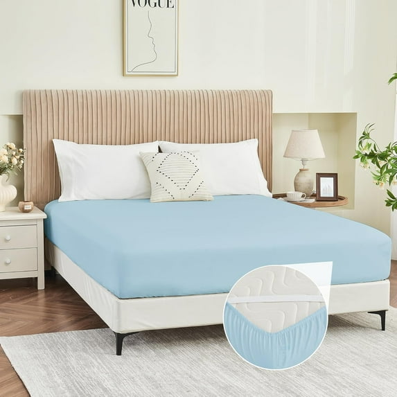 GDDPOD-Queen Fitted Sheet Only, Ultra Soft Brushed Microfiber Hotel ...