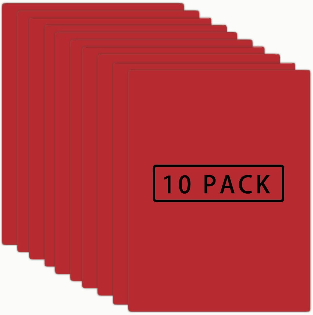 GDDPOD-Red HTV Heat Transfer Vinyl Bundle: 10 Pack 12" x 10" Sheets ...