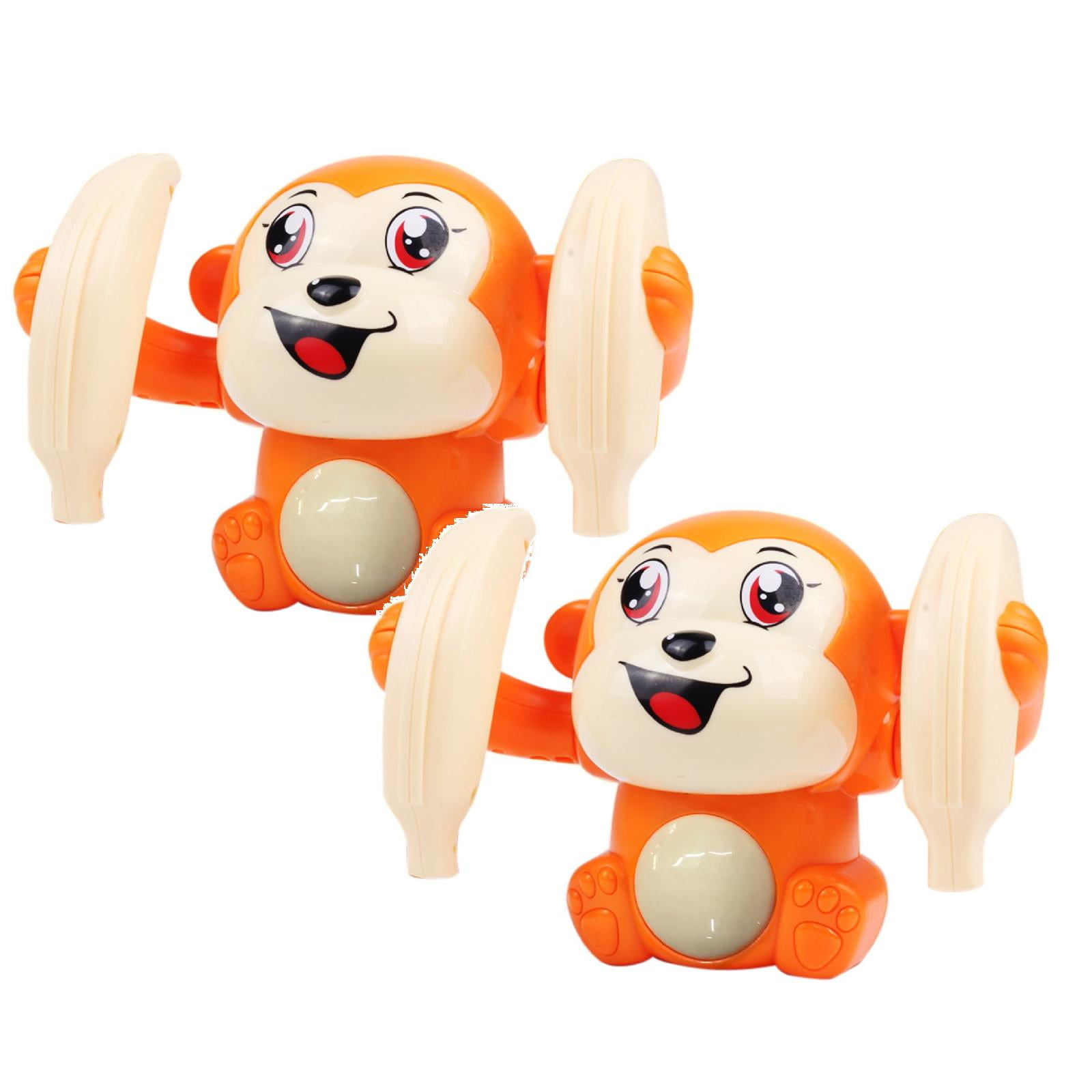 GDDTOY 2PCS Early Electric Flip And Head Monkey Toys Electric Flip ...
